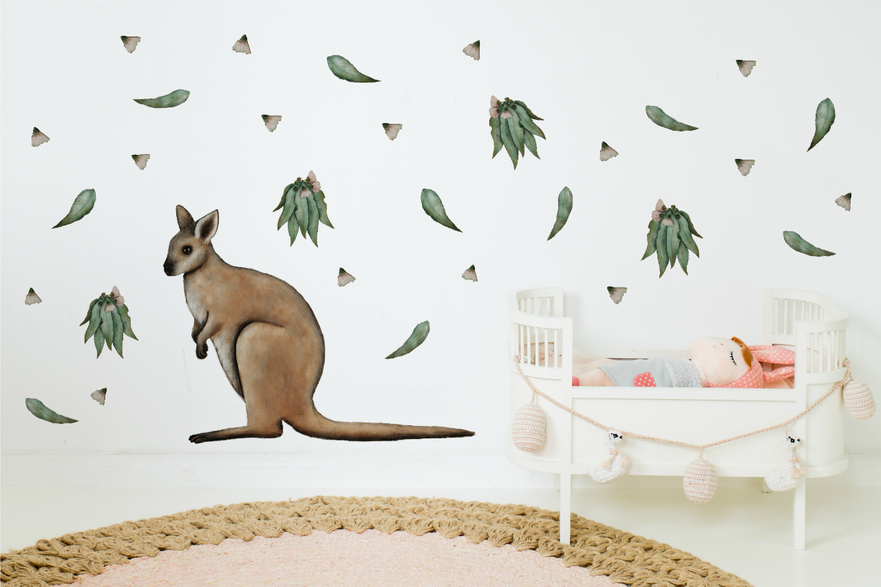 Wallaby - hand drawn watercolour – Wondermade